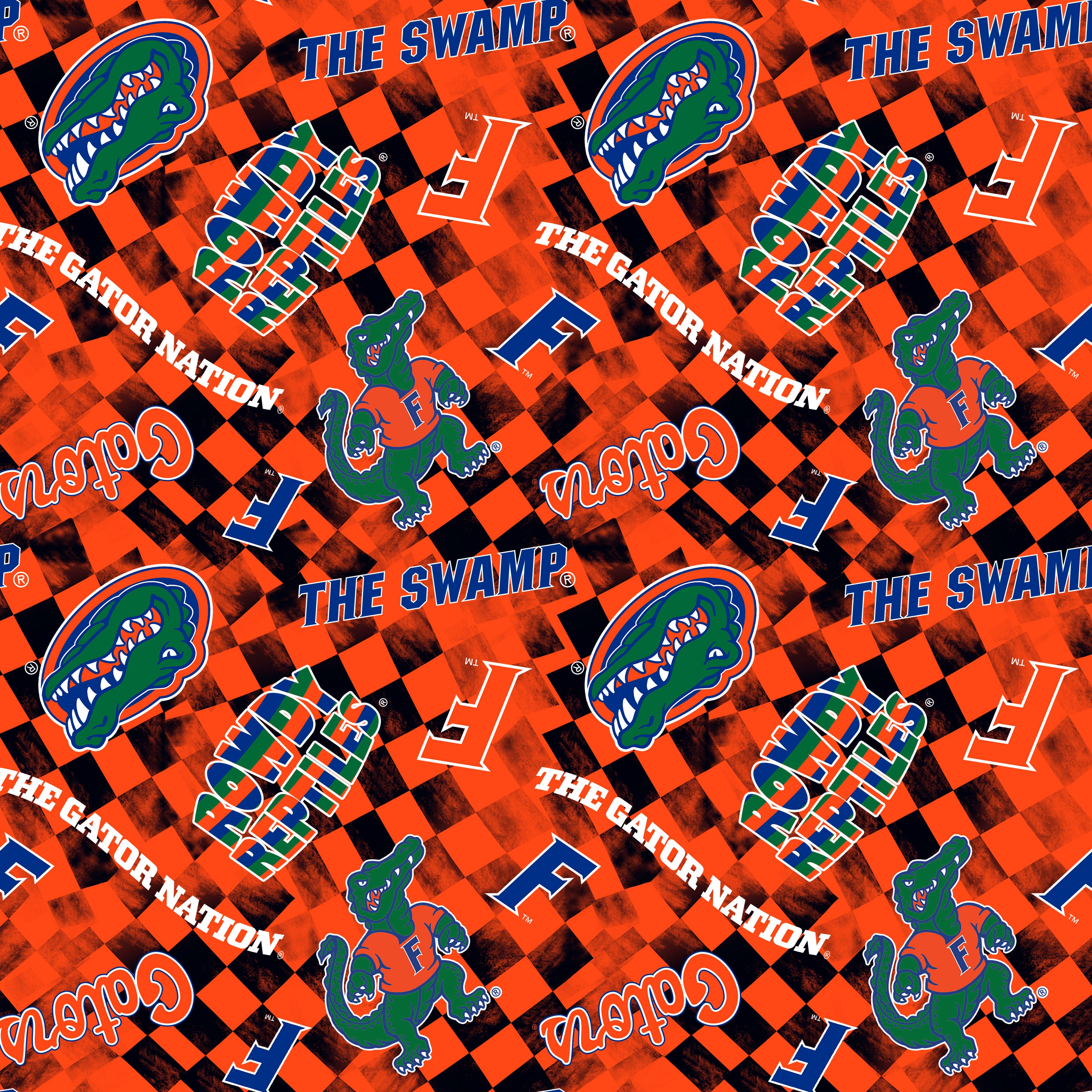 UNIVERSITY OF FLORIDA-Canvas Duck Cloth-100% Cotton - FL1380-ORANGE