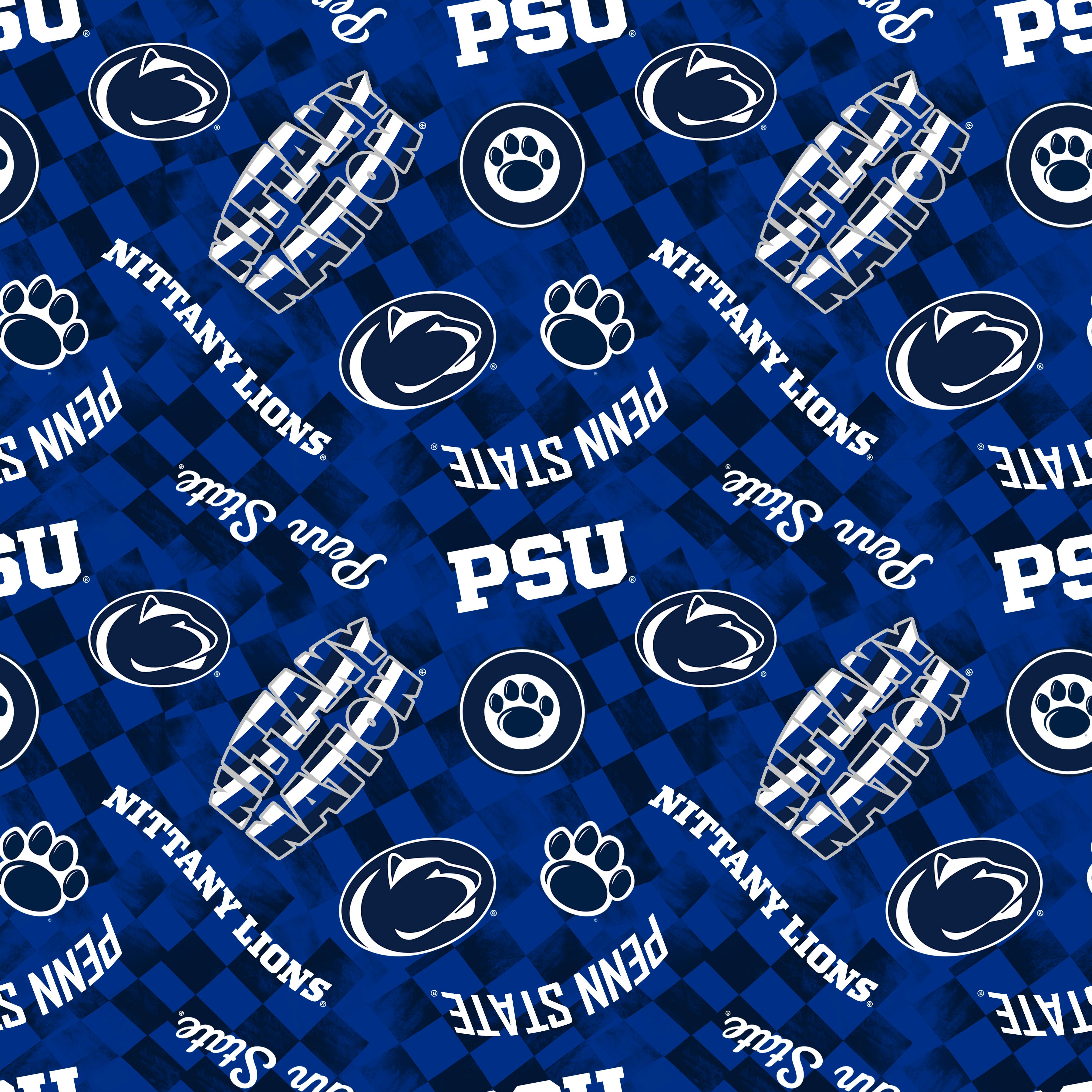 PENN STATE UNIVERSITY Canvas Duck Cloth-100% Cotton-PS1380-BLUE