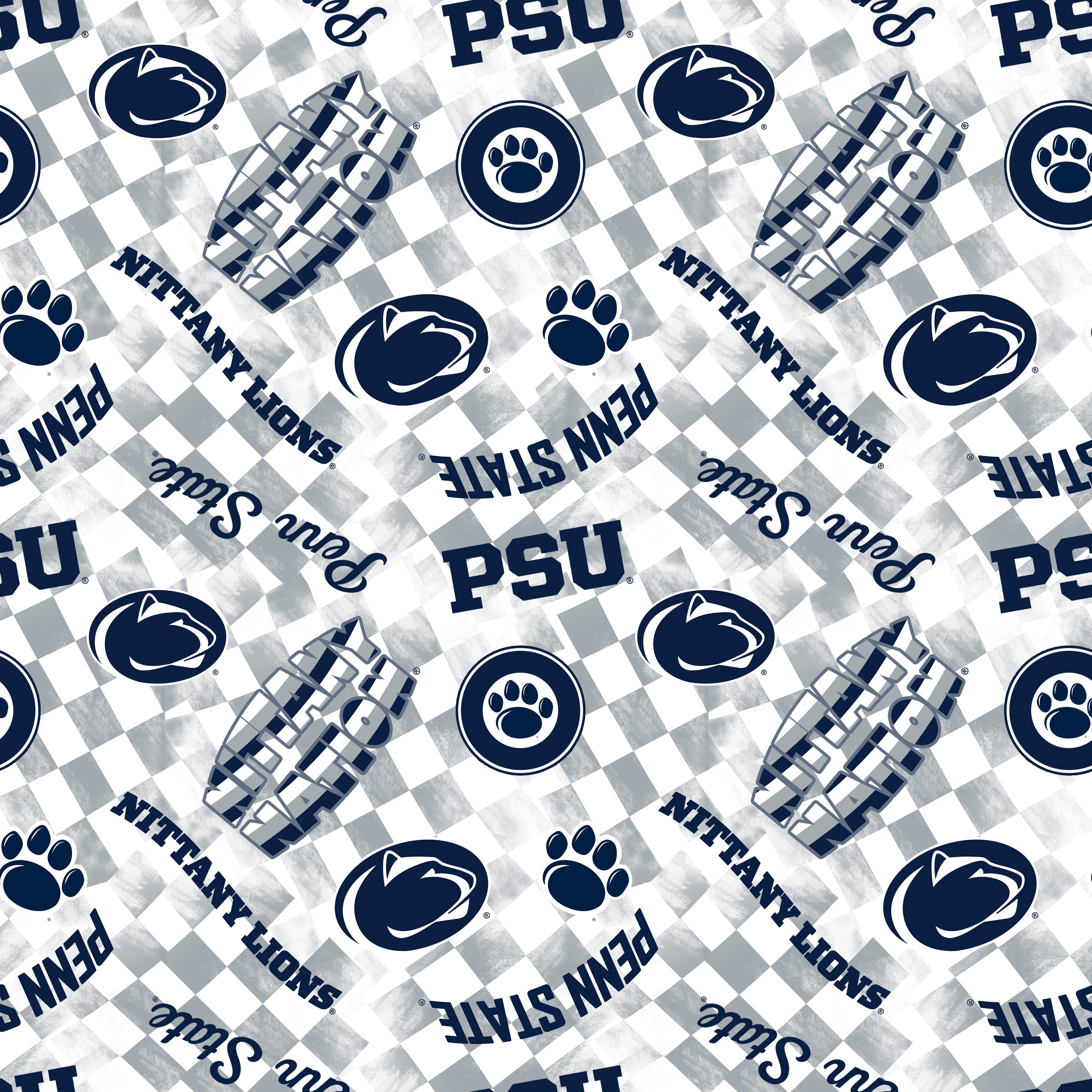 PENN STATE UNIVERSITY Canvas Duck Cloth-100% Cotton - PS1380-WHITE