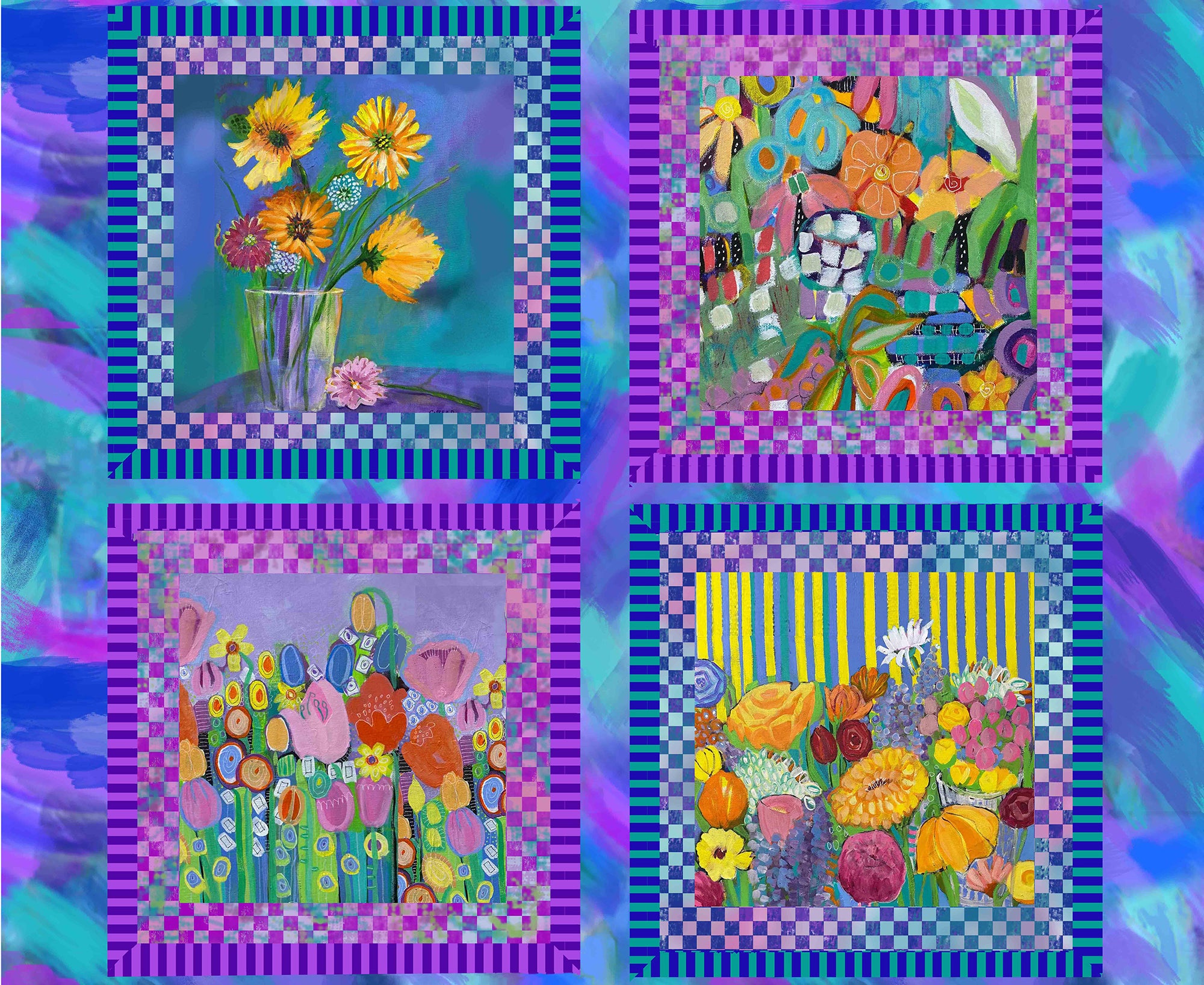 Painted Florals - Artist Carla Reed – Sykel Enterprises