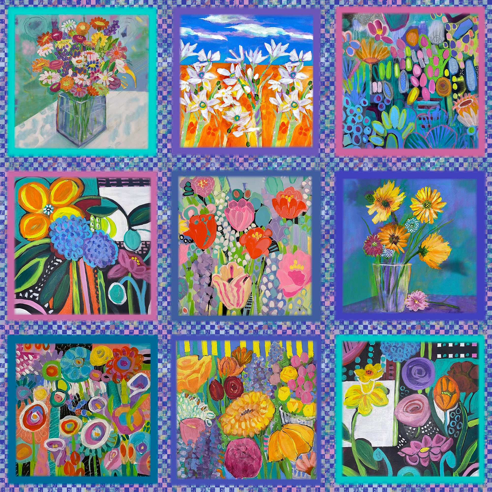 Painted Florals - Artist Carla Reed – Sykel Enterprises